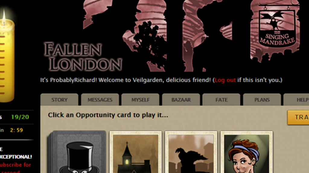 Article on SMEN by Richard Cobbett at RPS - Fallen London - The ...